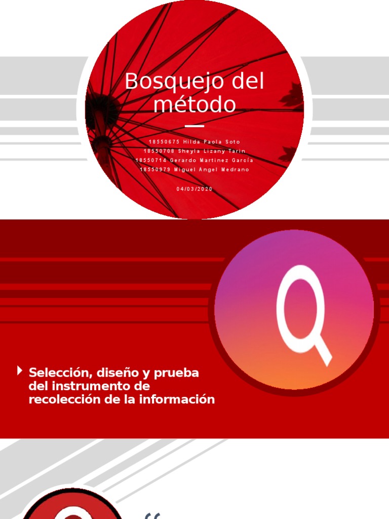 Taller de Investigación - Bosquejo Del Método | PDF | Validez ...