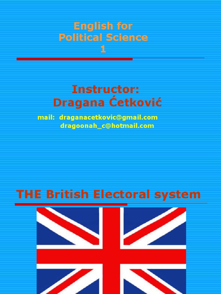 The British Electoral System | PDF | Palace Of Westminster | House Of ...