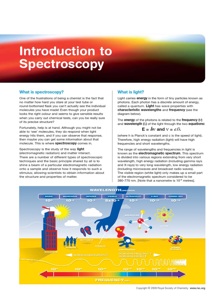 Introduction To Spectroscopy - Student PDF | PDF | Spectroscopy ...
