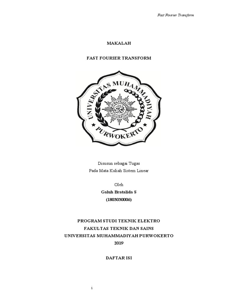 Panduan FFT untuk Mahasiswa Teknik | PDF