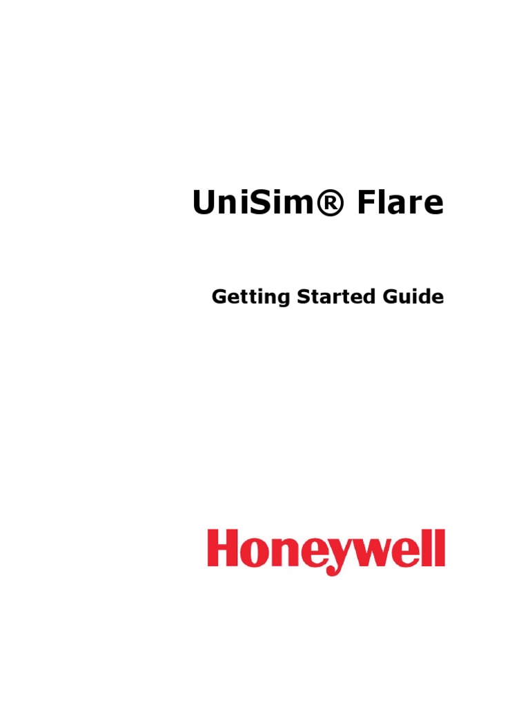 UniSim Flare Getting Started Guide | PDF | Pipe (Fluid Conveyance) | Valve