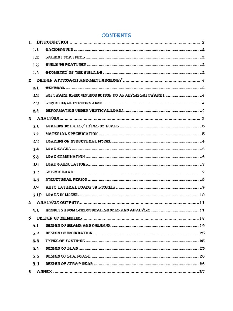 NBC Code Etabs Report | PDF | Structural Load | Foundation (Engineering)