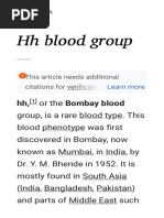 Bombay Blood Group | PDF | Blood Type | Body Fluids
