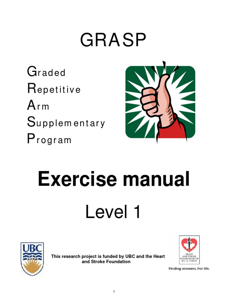 GRASP Exercise Manual Level 1 | PDF | Limbs (Anatomy) | Human Anatomy