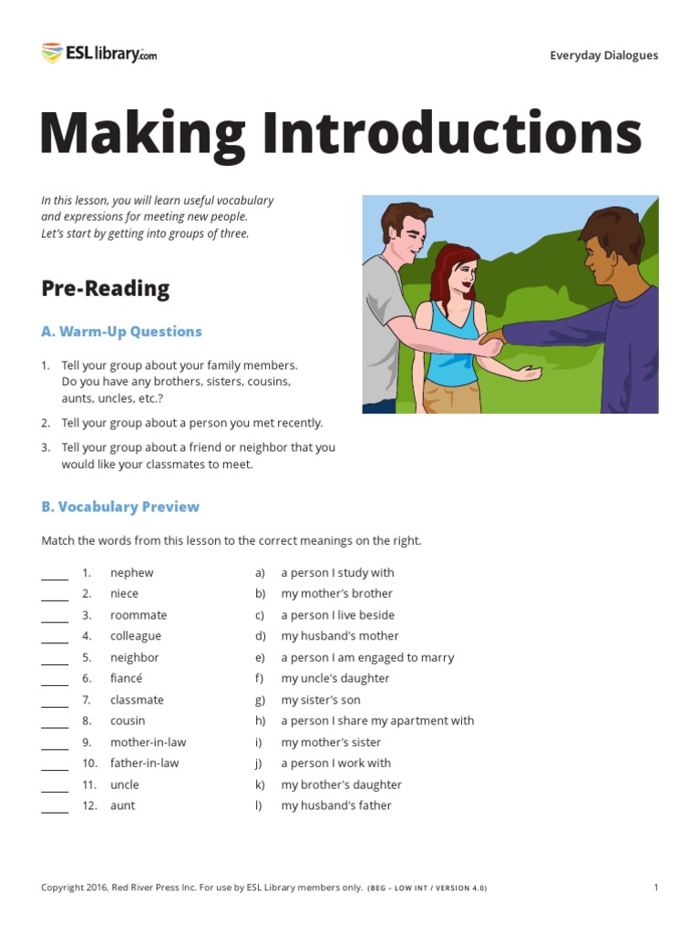 76 Making-Introductions US Student | PDF