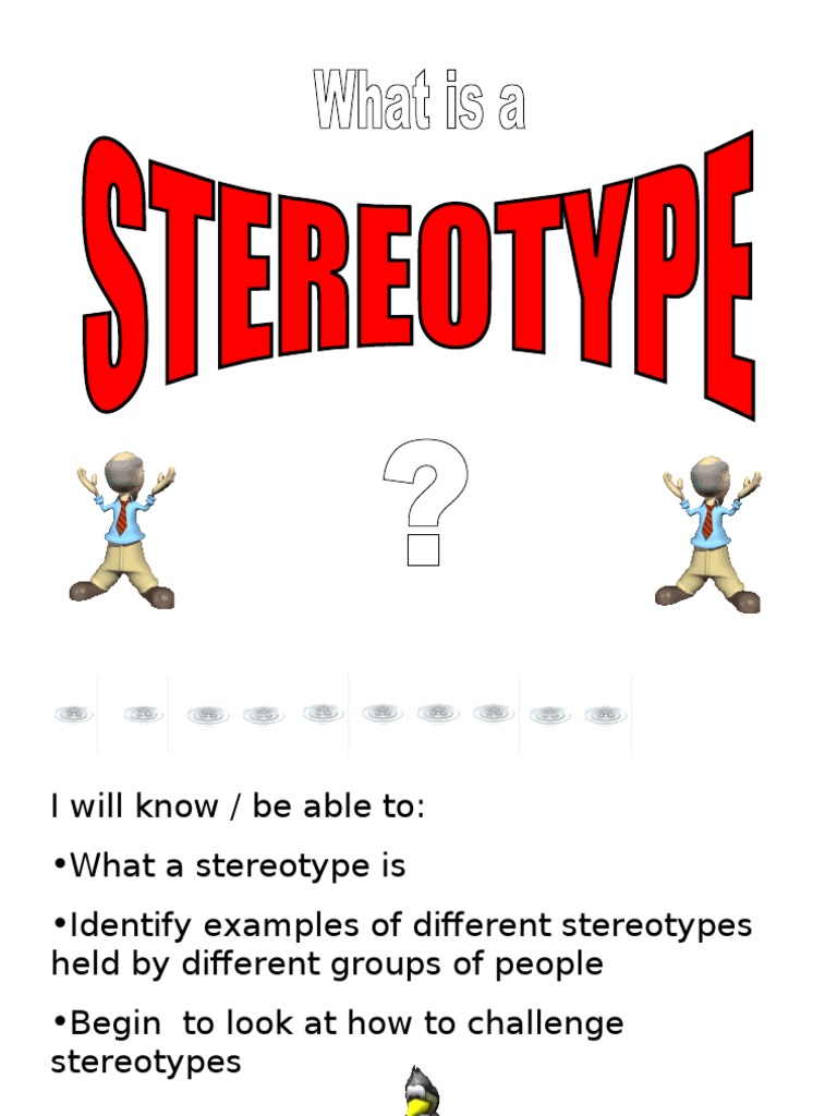 PSHE Lesson 3 - Stereotypes | PDF | Stereotypes | Adolescence