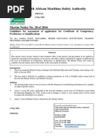 MARINA CoC and CoP Requirements Update | PDF | Shipping