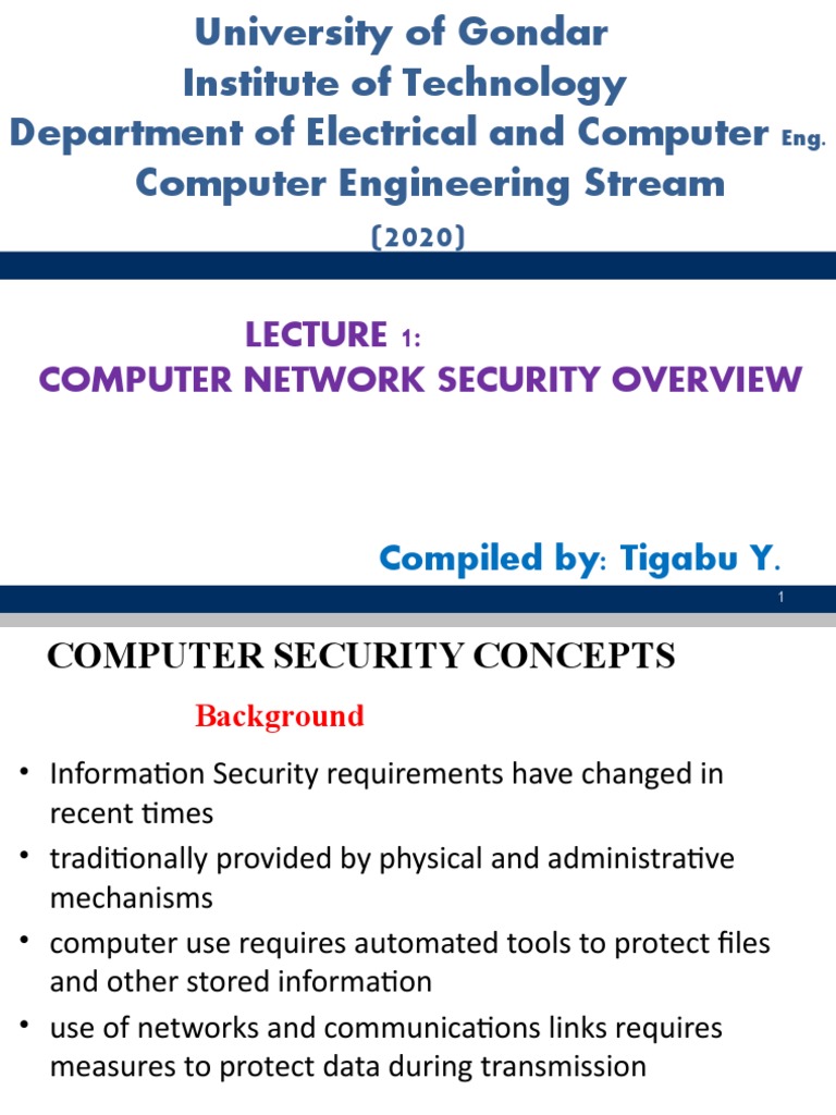 CNS Chapter 1 | PDF | Threat (Computer) | Computer Security