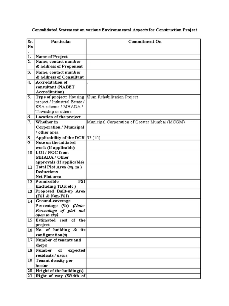 MOEF Form | PDF | Hazardous Waste | Waste
