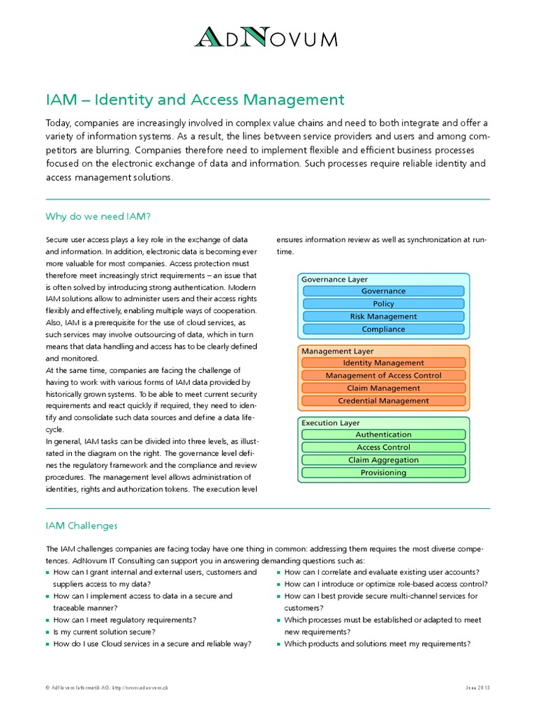 IAM - Identity and Access Management: Why Do We Need IAM? | PDF ...