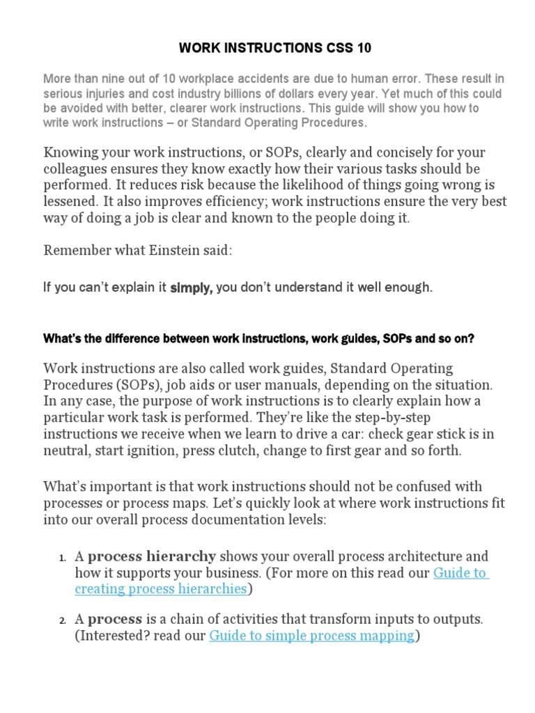 The Importance of Standard Operating Procedures: A Guide to Developing ...