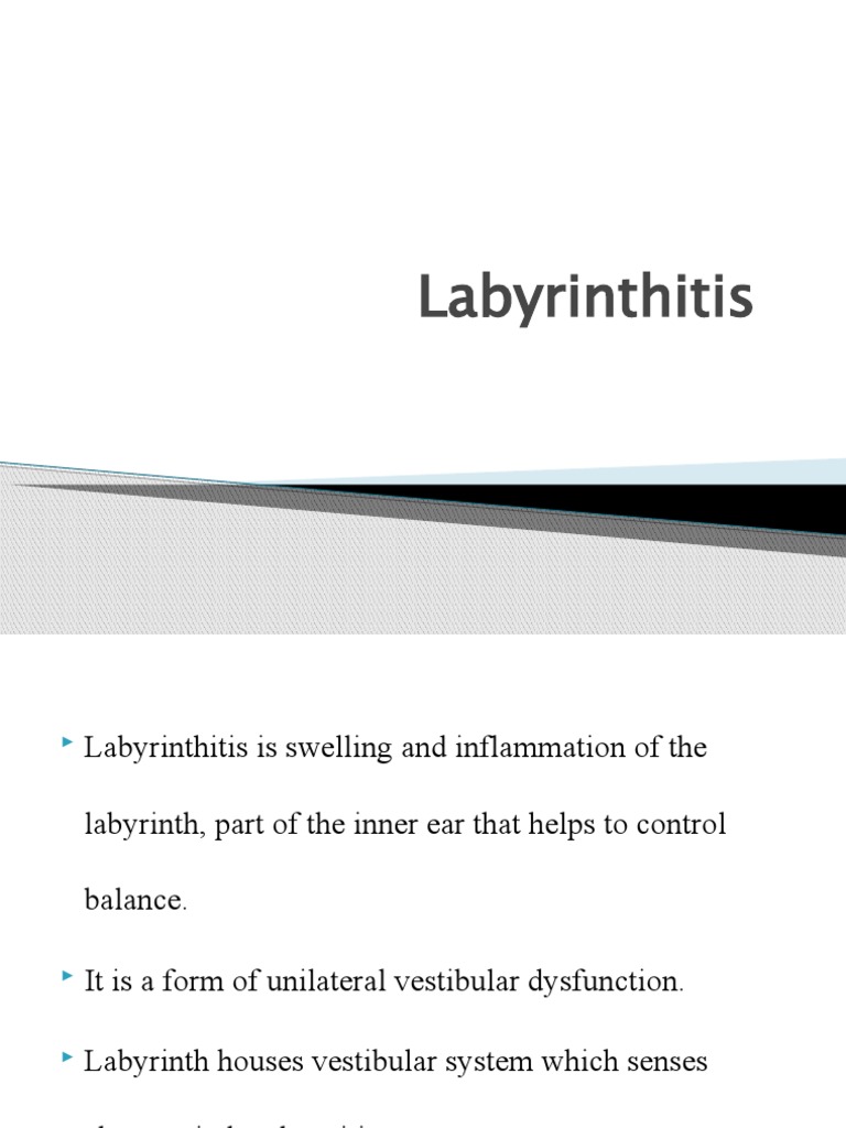 Labyrinthitis | PDF