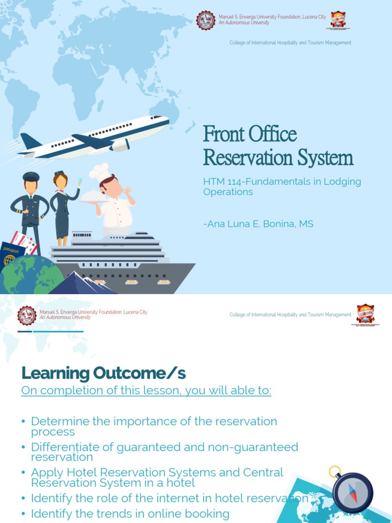 Front Office Reservation Systems Explained | PDF | Hotel | Tourism