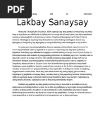 Lakbay Sanaysay Example | PDF