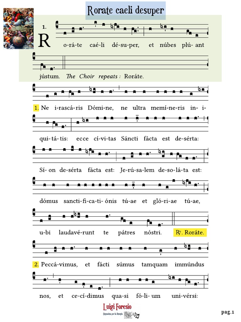 Rorate Caeli Desuper PDF | PDF