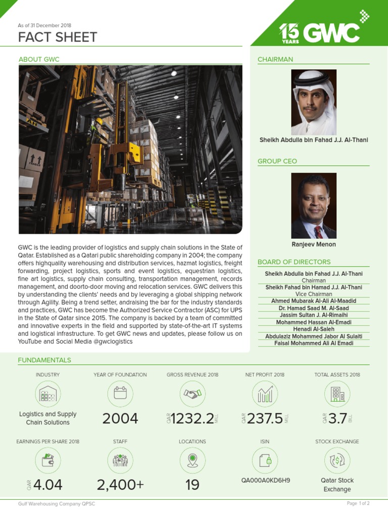 GWC Fact Sheet 31 2018 EN PDF | PDF | Economies | Financial Economics