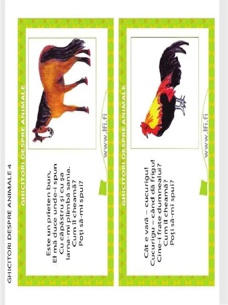 Ghicitori Animale PDF | PDF
