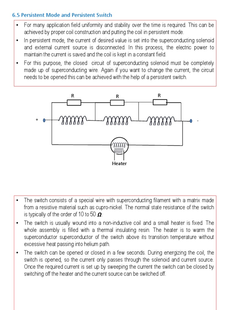 6.5 Persistent Mode and Persistent Switch | PDF | Nuclear Fusion ...