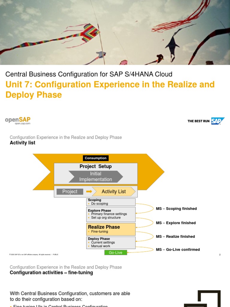 Unit 7: Configuration Experience in The Realize and Deploy Phase | PDF ...