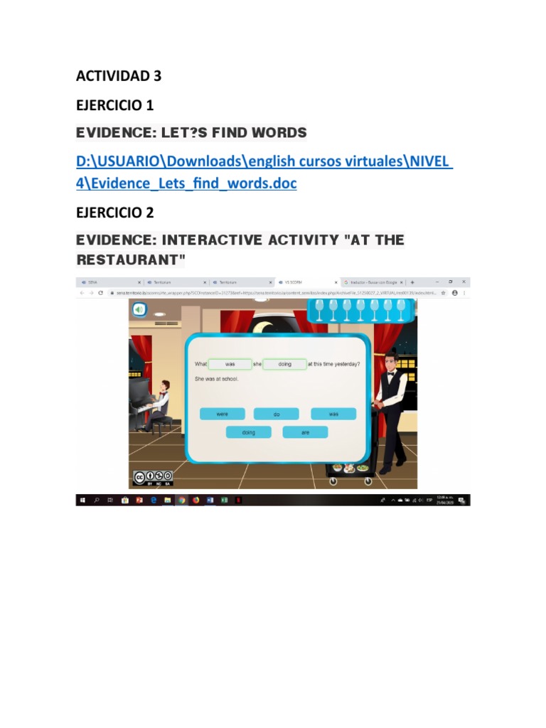 Actividad 3 Ejercicio 1: D:/USUARIO/Downloads/english Cursos virtuales ...