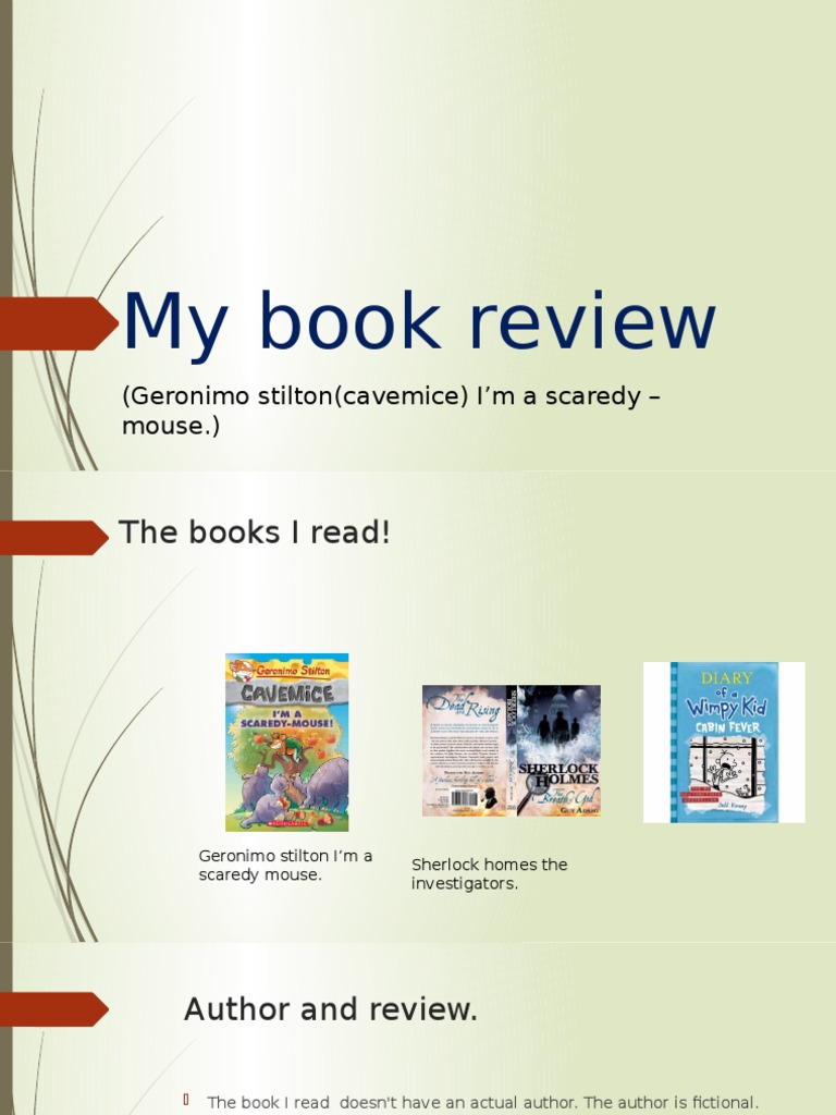 My Book Review: (Geronimo Stilton (Cavemice) I'm A Scaredy - Mouse ...