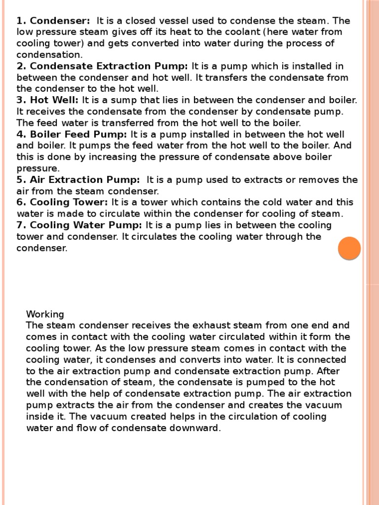 Ppe Steam Condenser | PDF | Steam | Pump