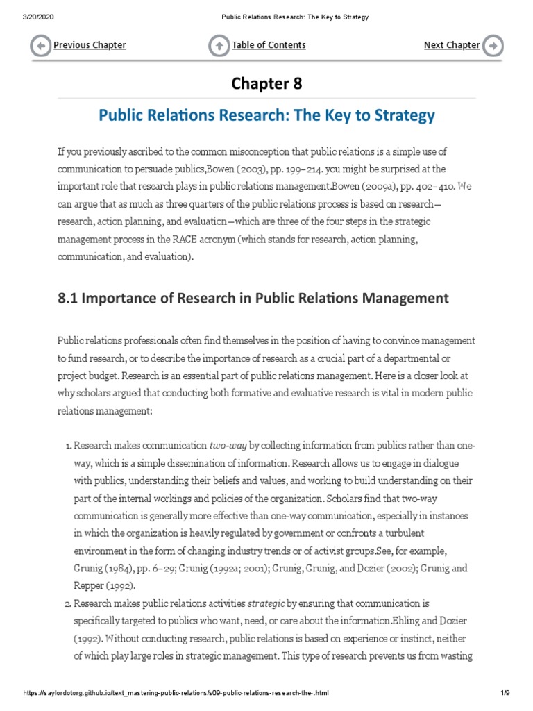 Public Relations Research Strategies | PDF | Qualitative Research ...