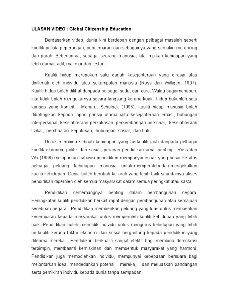 Ulasan Video GCED | PDF