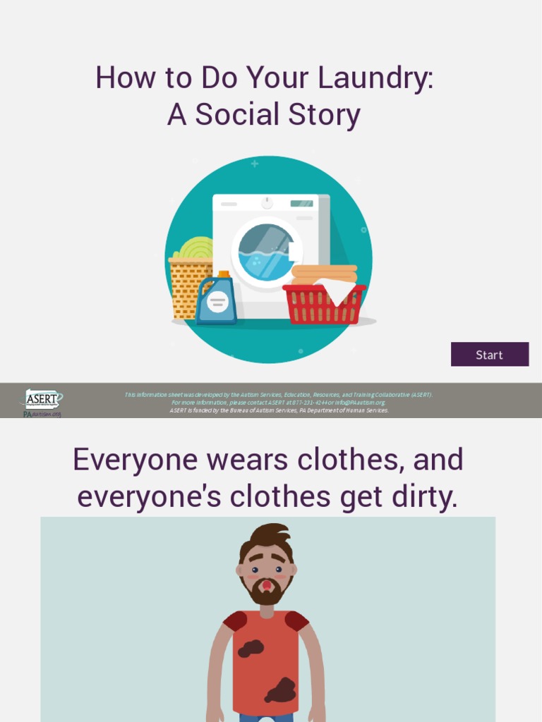 Laundry Social Story | PDF | Washing Machine | Cleaning