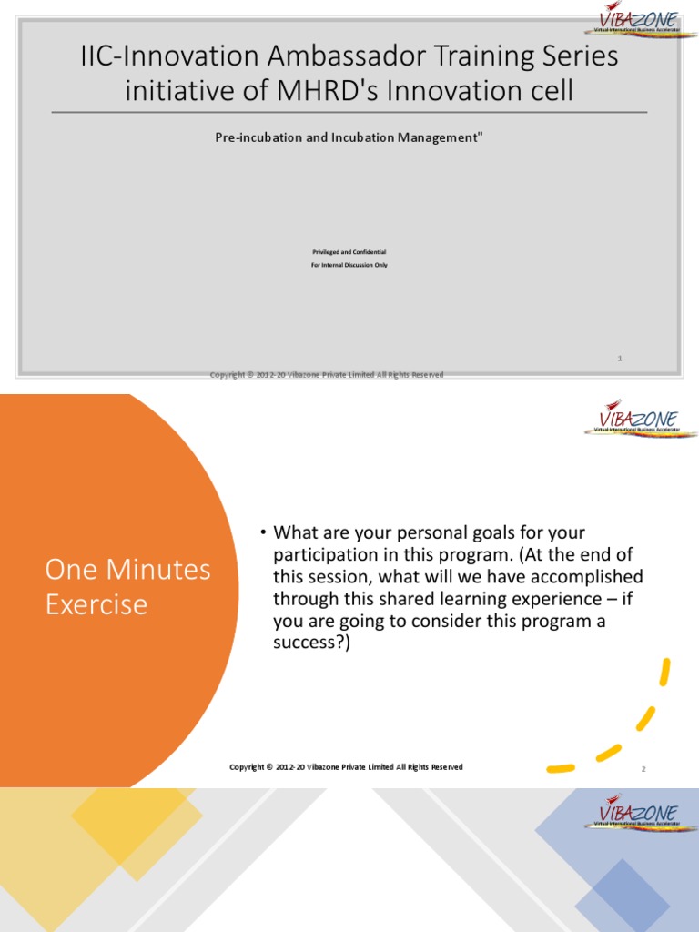 IIC-Innovation Ambassador Training Series Initiative of MHRD's ...