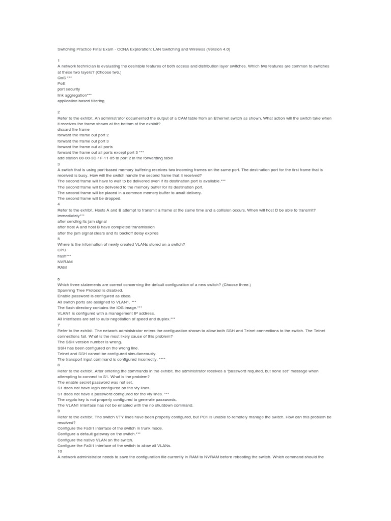 Ccna | PDF | Network Switch | Router (Computing)