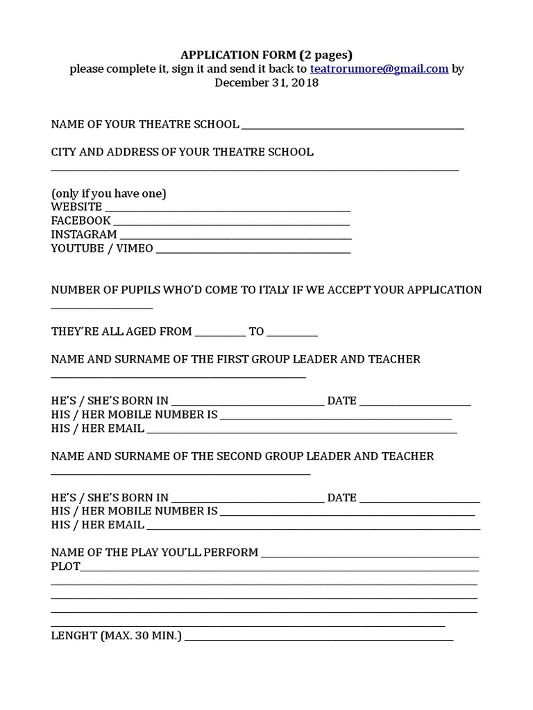 Application Form (2 Pages) | PDF | Multimedia | World Wide Web