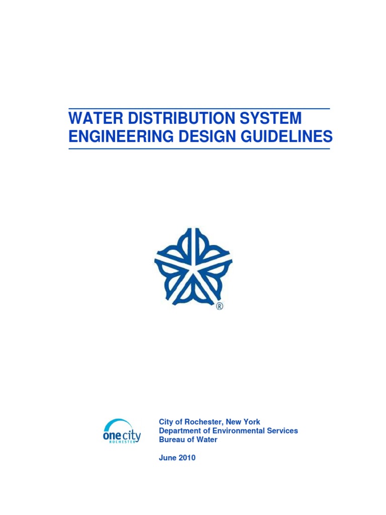 Water Engineering Design Guidelines PDF | PDF | Water Supply Network ...
