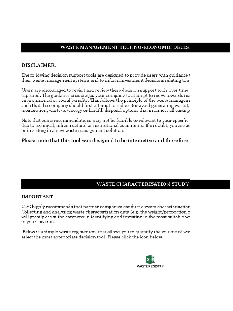 Construction and Demolition Waste Tool | PDF | Waste Management | Waste