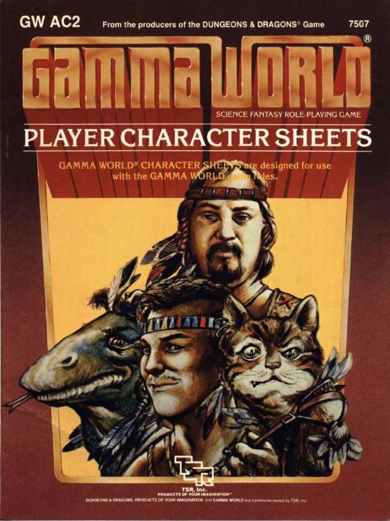 'Layer Character Sheets: GW Ac2 | PDF | Leisure Activities | Entertainment