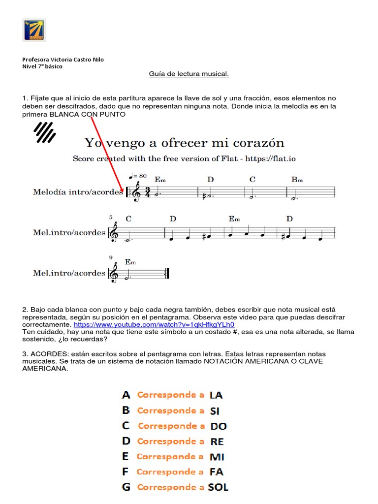 Guía de Lectura Musical PDF | PDF