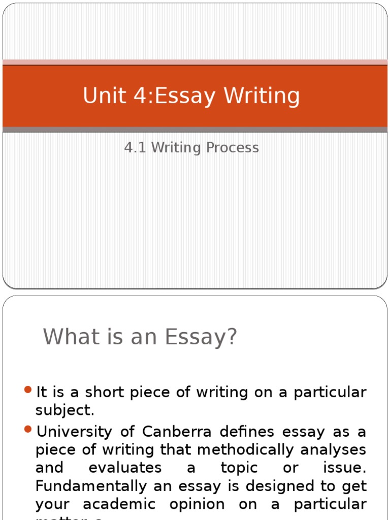Essay Writing Process Guide | PDF | Essays | Internet