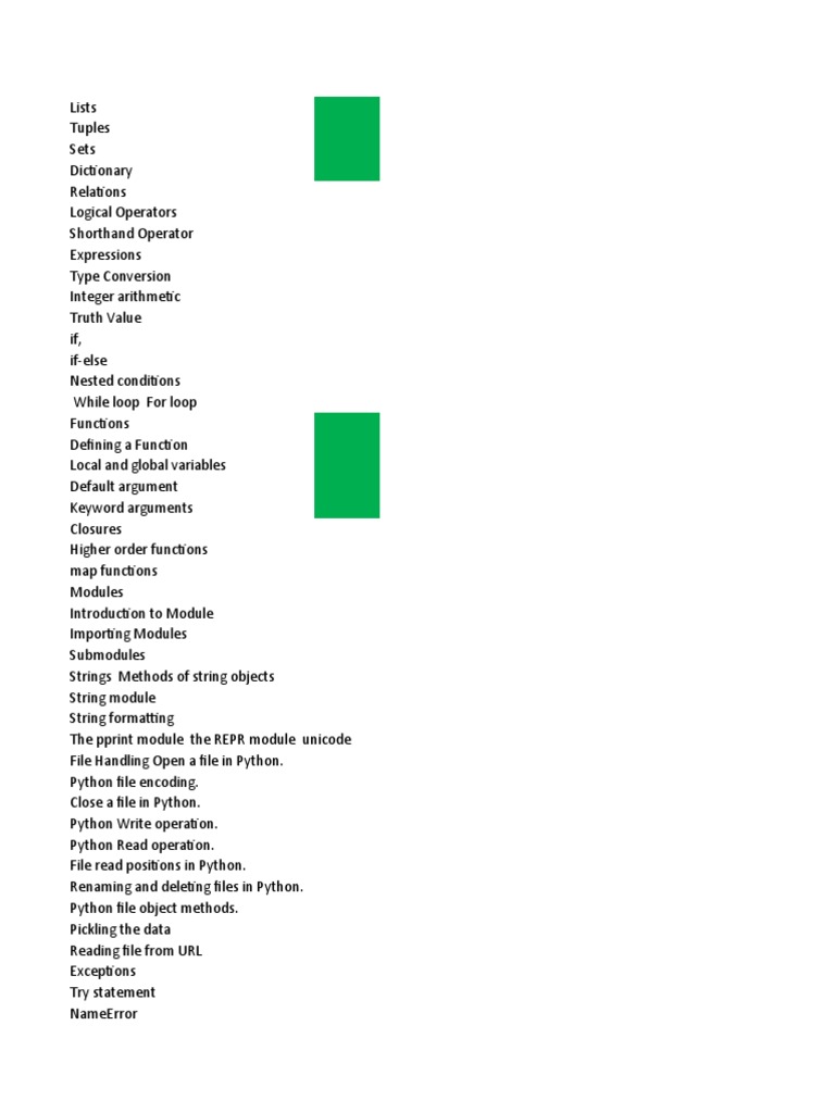 A Comprehensive Guide To Python Programming Concepts And Techniques