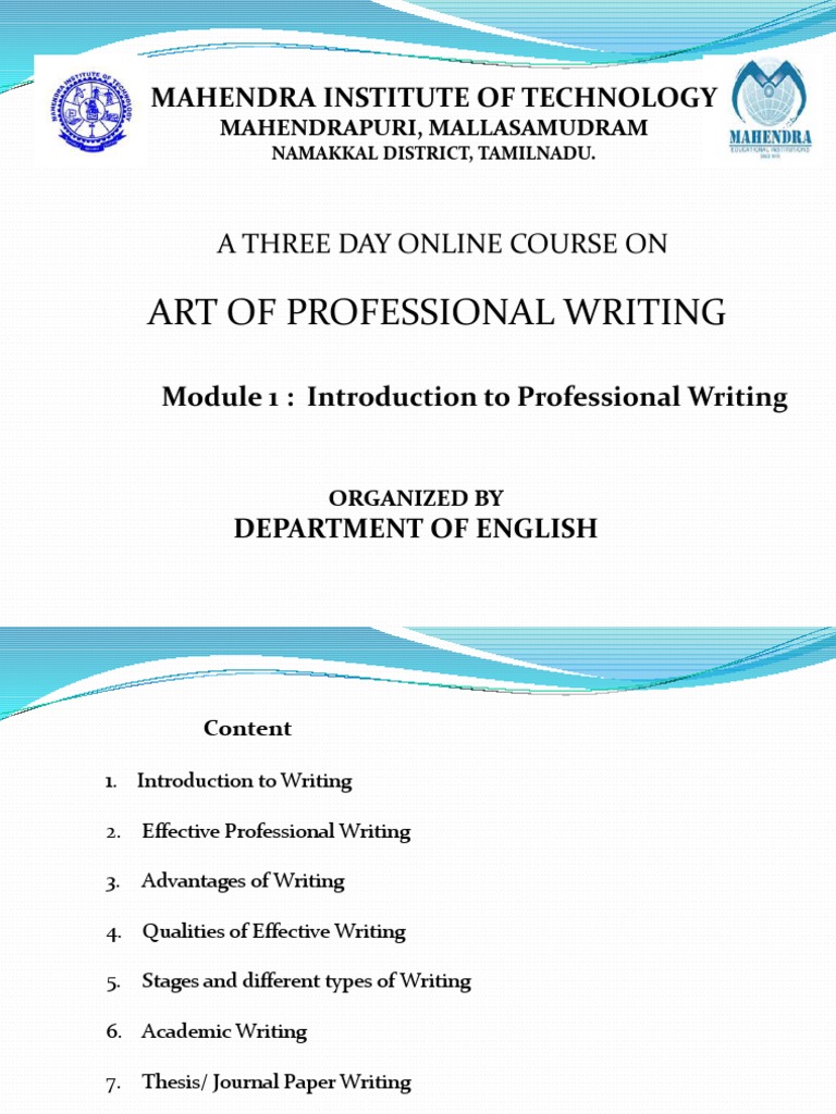 APW - Day I PDF | PDF | Essays | Thesis