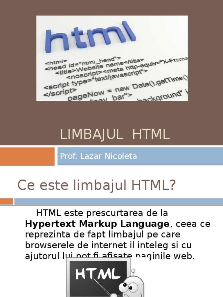Limbajul HTML | PDF