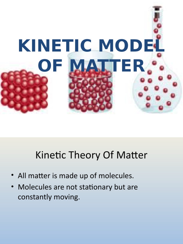 Kinetic Model of Matter | PDF | Evaporation | Gases