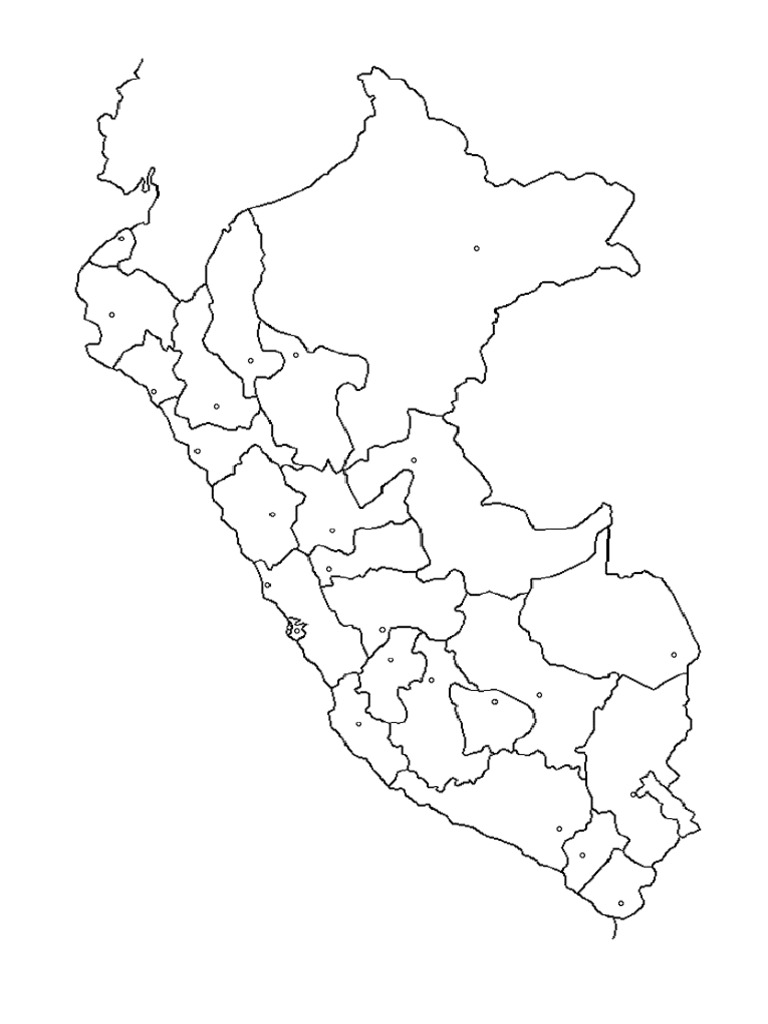 Mapa Mudo Del Peru | PDF