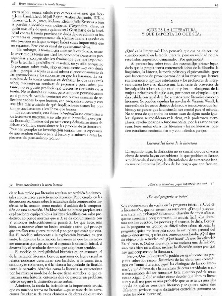 Culler Jonathan, Qué Es La Literatura-13-26 | PDF | Teoría | Poesía