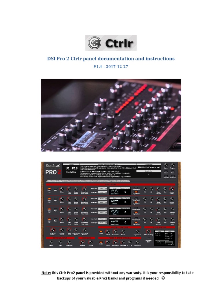DSI Pro2 CTRLR Panel - v1.4 - FREE | PDF | Computer File | Usb