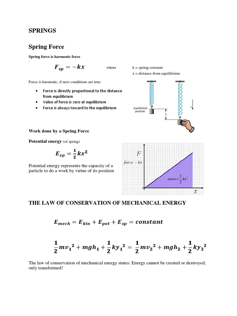 Dynamics Analyse - Springs | PDF