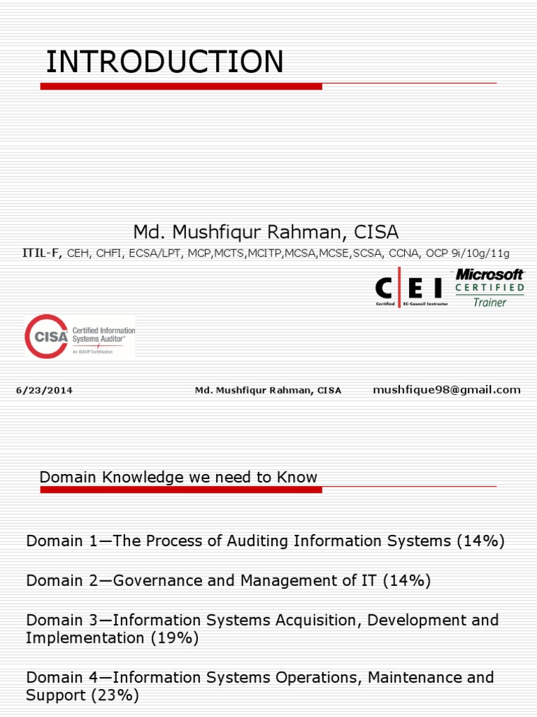 CISA Domain 1: Auditing Information Systems | PDF | Internal Control ...