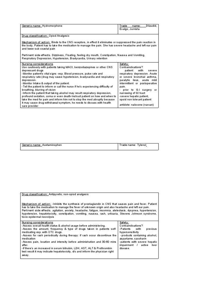 Cue Cards | PDF | Opioid | Medicine