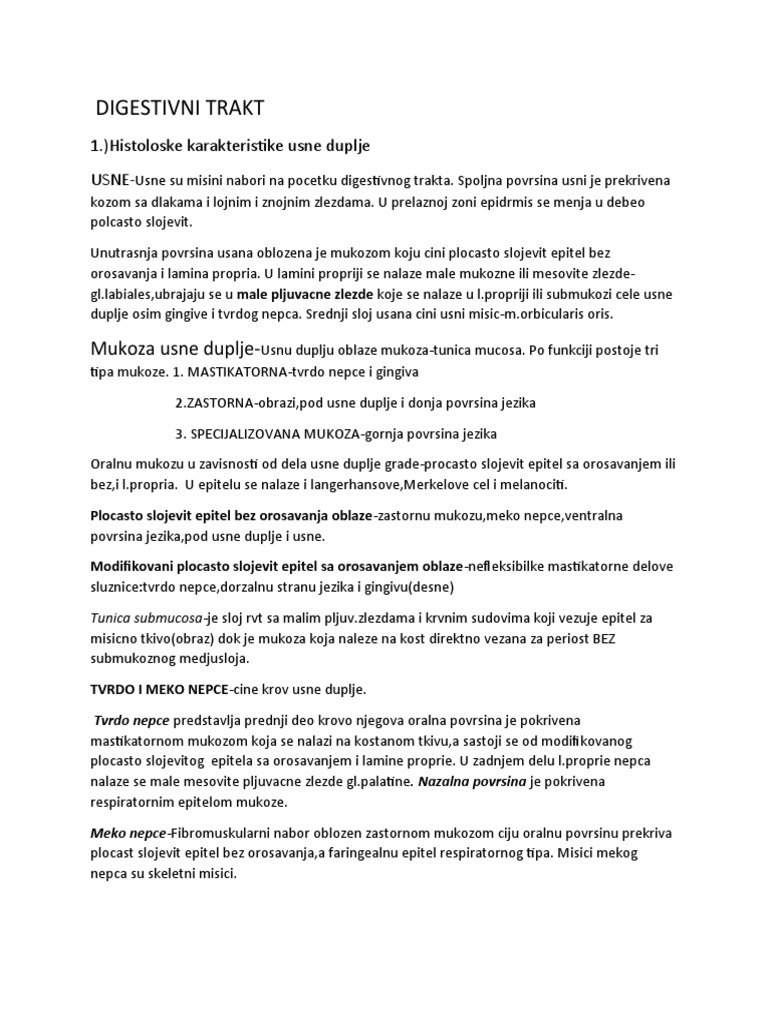 Digestivni Trakt | PDF