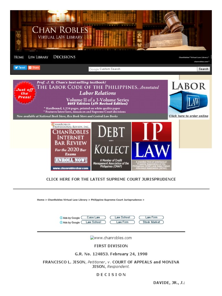 Jison Vs CA (1998) | PDF | Witness | Testimony