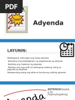 Halimbawa NG Adyenda | PDF
